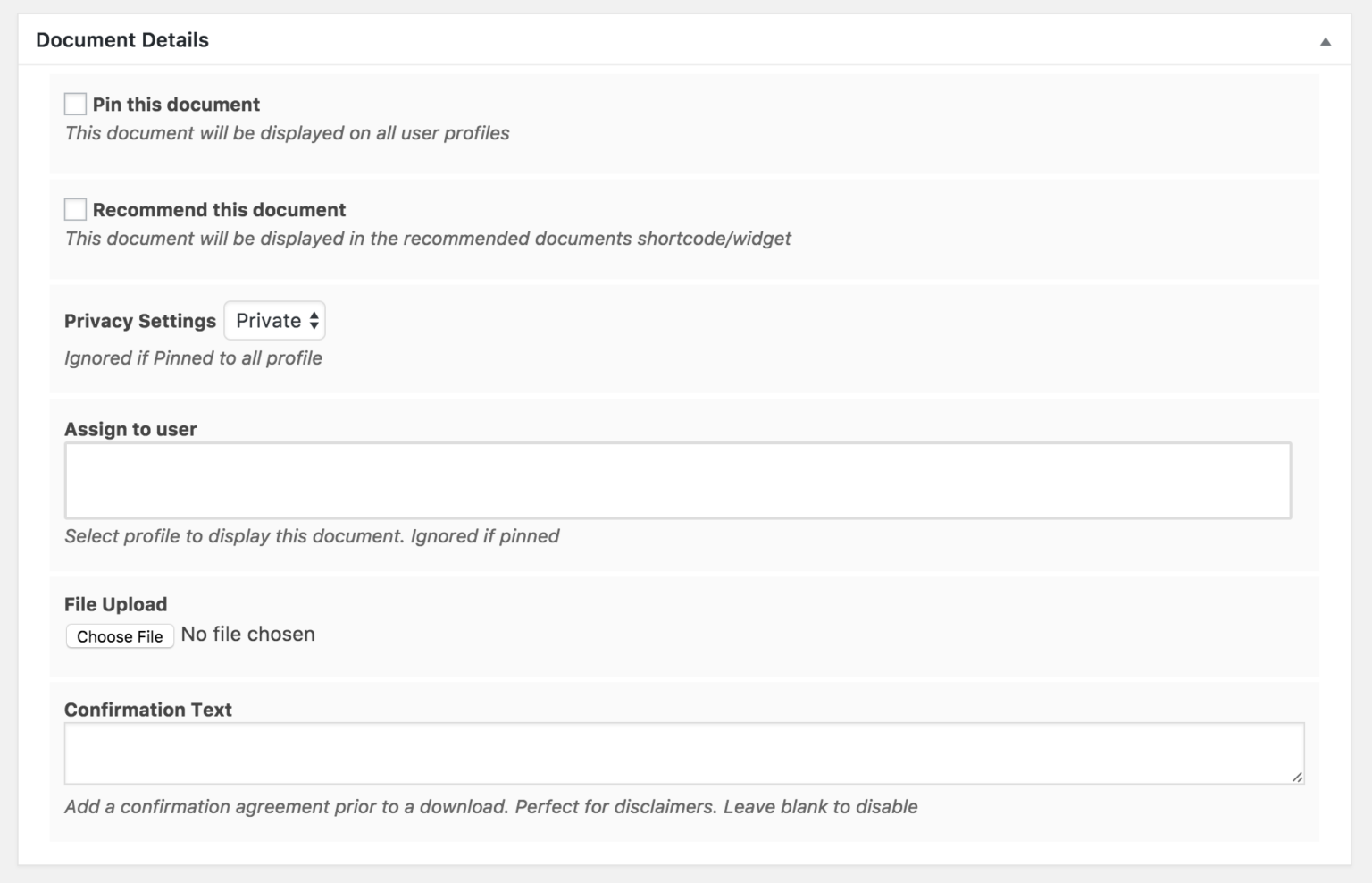 Admin Documents Editing - SuitePlugins