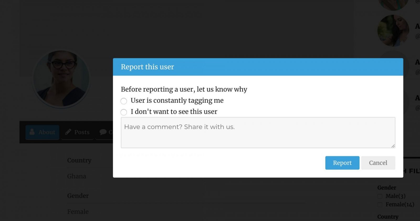 Privacy for Ultimate Member - Block and Report Profiles - SuitePlugins
